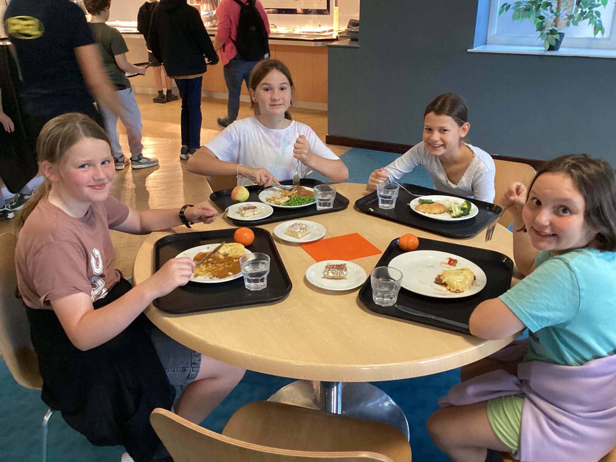 First meal at PGL – Framfield C of E Primary School